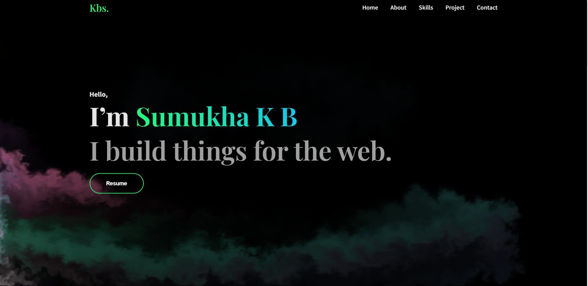 Sumukha K B | Front-End Developer | Wordpress Developer